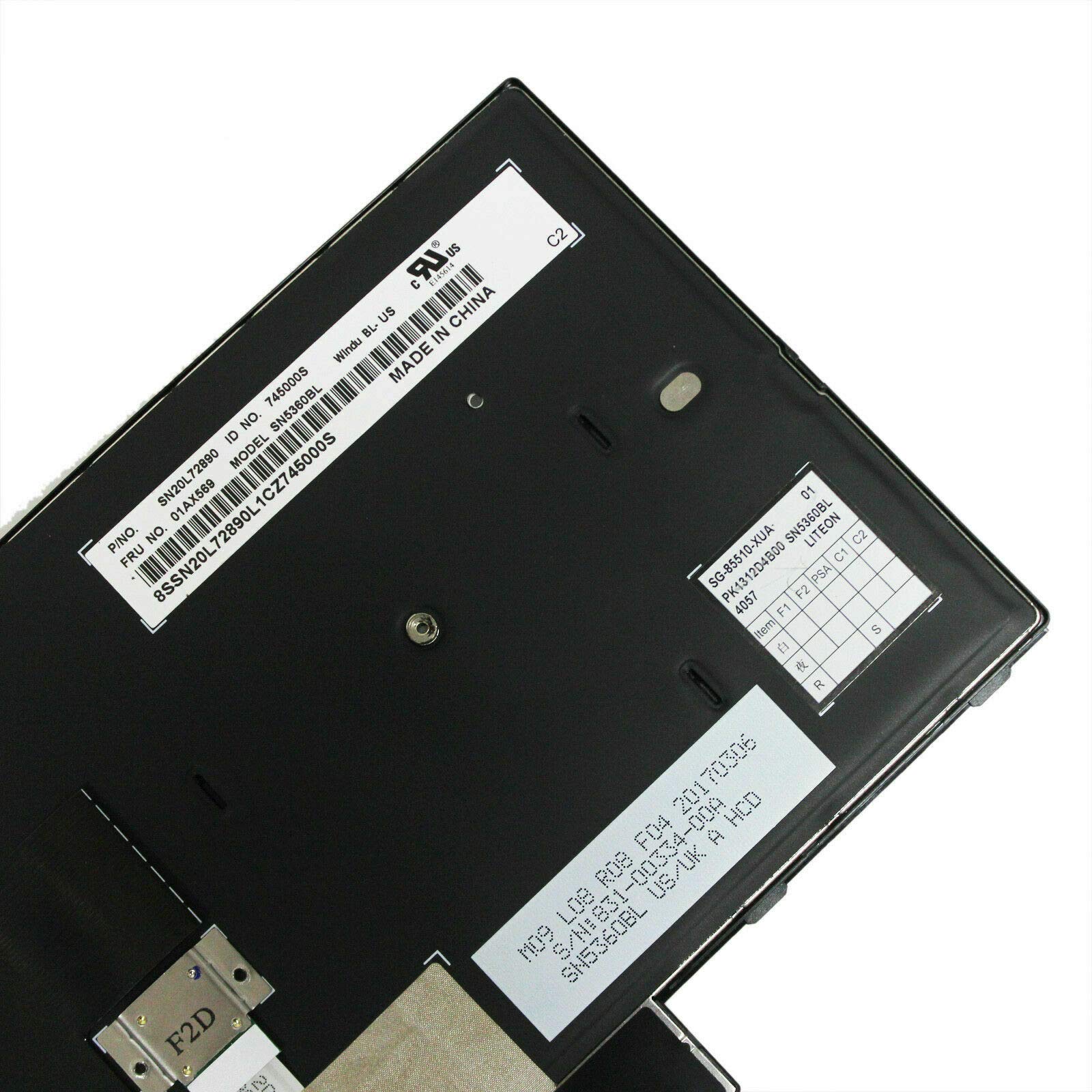 New Laptop Replacement Backlight Keyboard for Lenovo Thinkpad T470 T480 A475 A485 01HX459 01AX487 01HX499 01HX419 01AX528 US