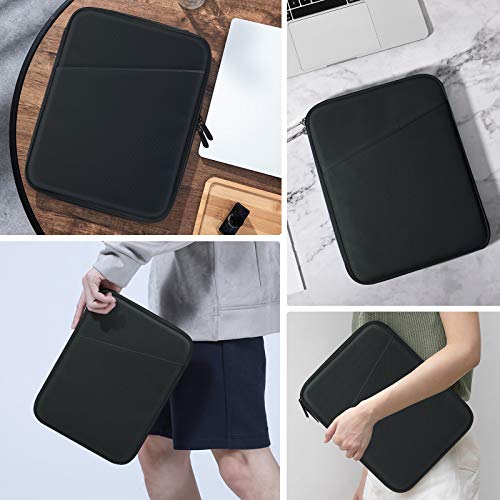 MoKo 9-11 Inch Tablet Sleeve Case,Fits iPad Air 5/4th 10.9,iPad Pro 11 M2 2022-2018,iPad 10th 10.9 2022,Galaxy Tab S9 11,Tab S8/A8/A7 2022,Protective Bag Carrying Case with Pocket, Dark Gray