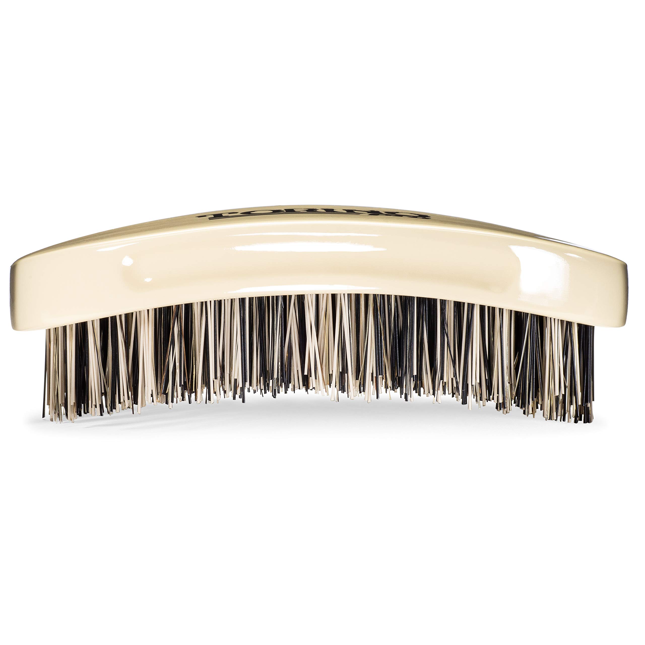 Torino Pro Wave Brush #1510 - By Brush King - Curved, Hard Palm/Military 360 Waves Brush