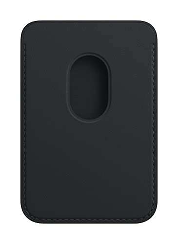 Apple Leather Wallet with MagSafe (for iPhone) - Now with Find My Support - Midnight