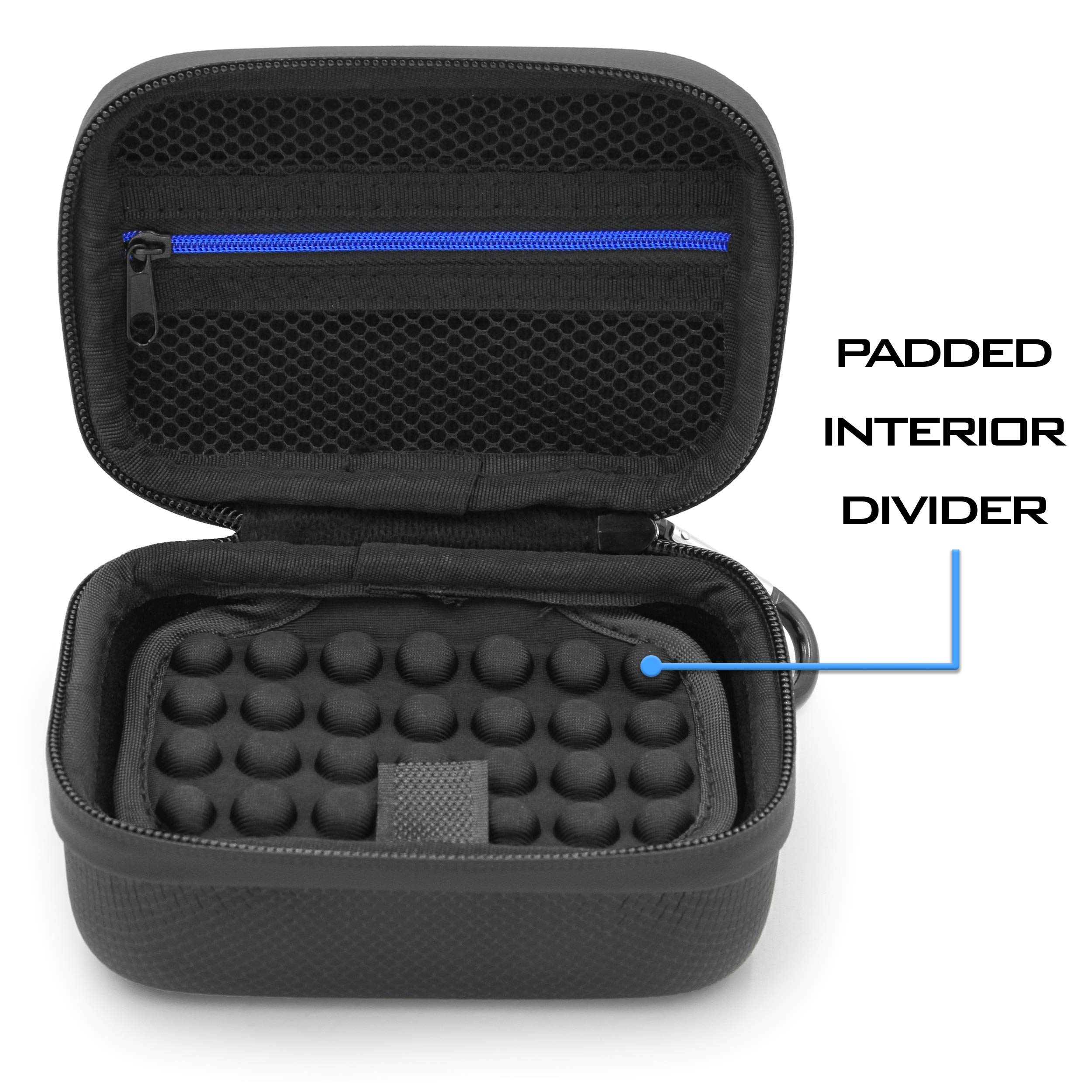 CASEMATIX Retro Handheld Game Console Case Compatible with HigoKids QS4 Portable Retro Video Game Player, Mademax RS-1 Gaming Console, E-MODS Arcade Pocket Player and More Up to 4.75", Black Case Only