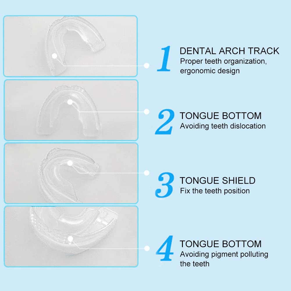 4 pcs Nighttime Teeth Grinding Guards - Breathable Silicone Mouthguards for Adults and Children, Protect Teeth Against Grinding During Sleep and Outdoor Activities