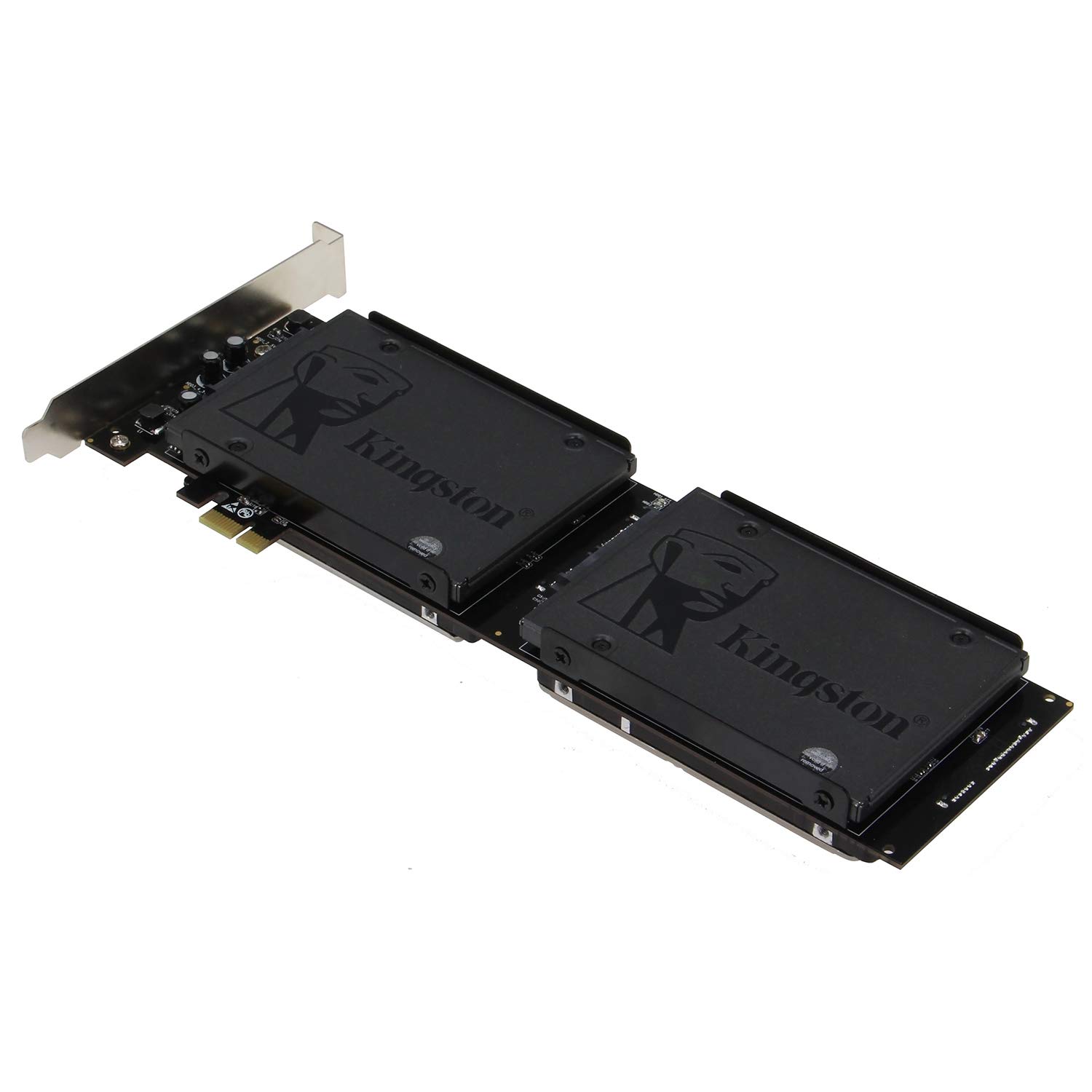 Sedna - PCI Express Quad 2.5 Inch SATA SSD Controller Card (with Built in Power Circuit, no Need SATA Power Connector) (SSD/HDD not Included)