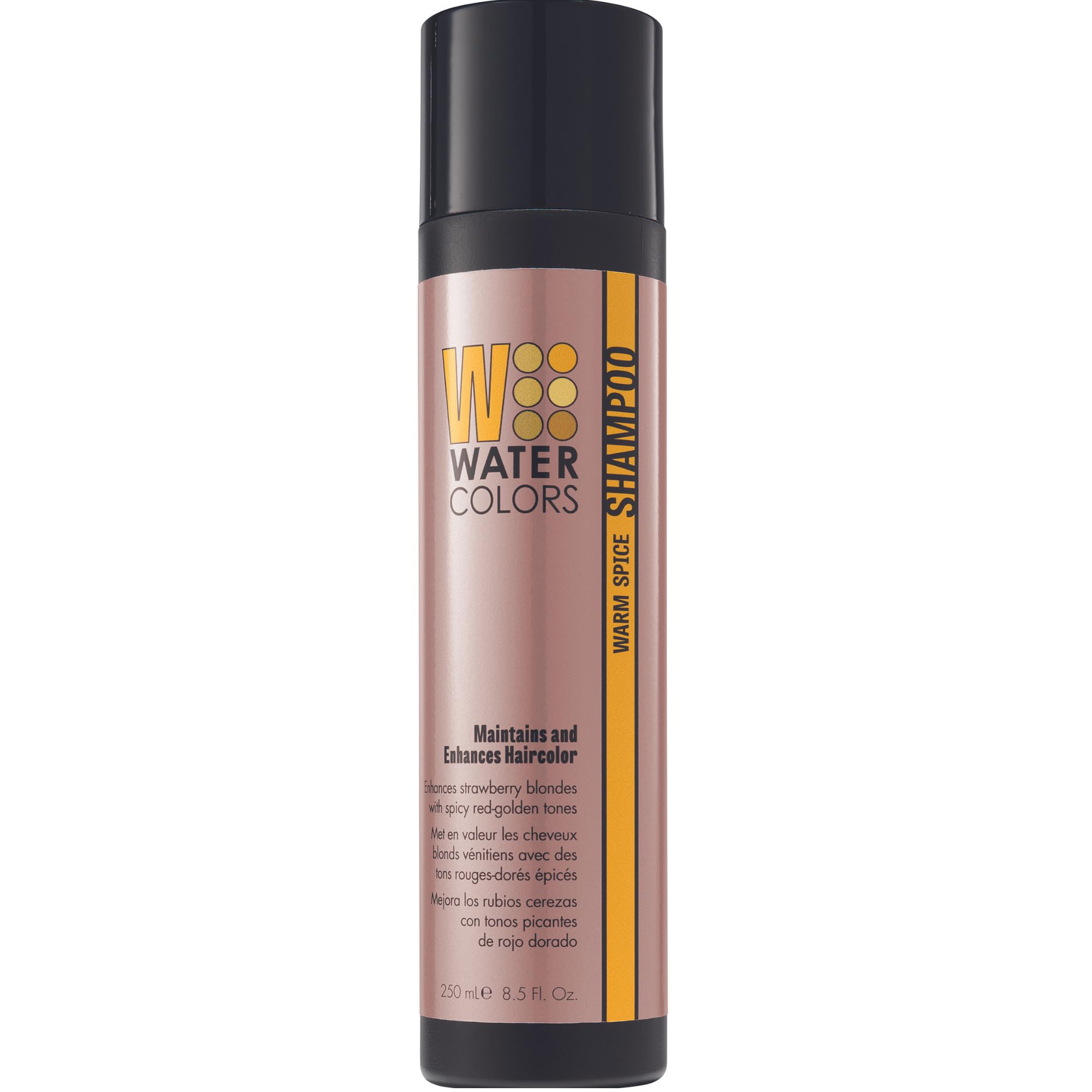 Watercolors Semi Permanent Color Depositing Shampoo. Sulfate & Paraben Free to Maintain & Enhance Hair Color 8 fl oz - WARM SPICE
