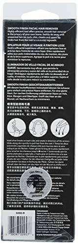 Tweezerman Smooth Finish Facial Hair Remover with Free Tweezerette, Pink