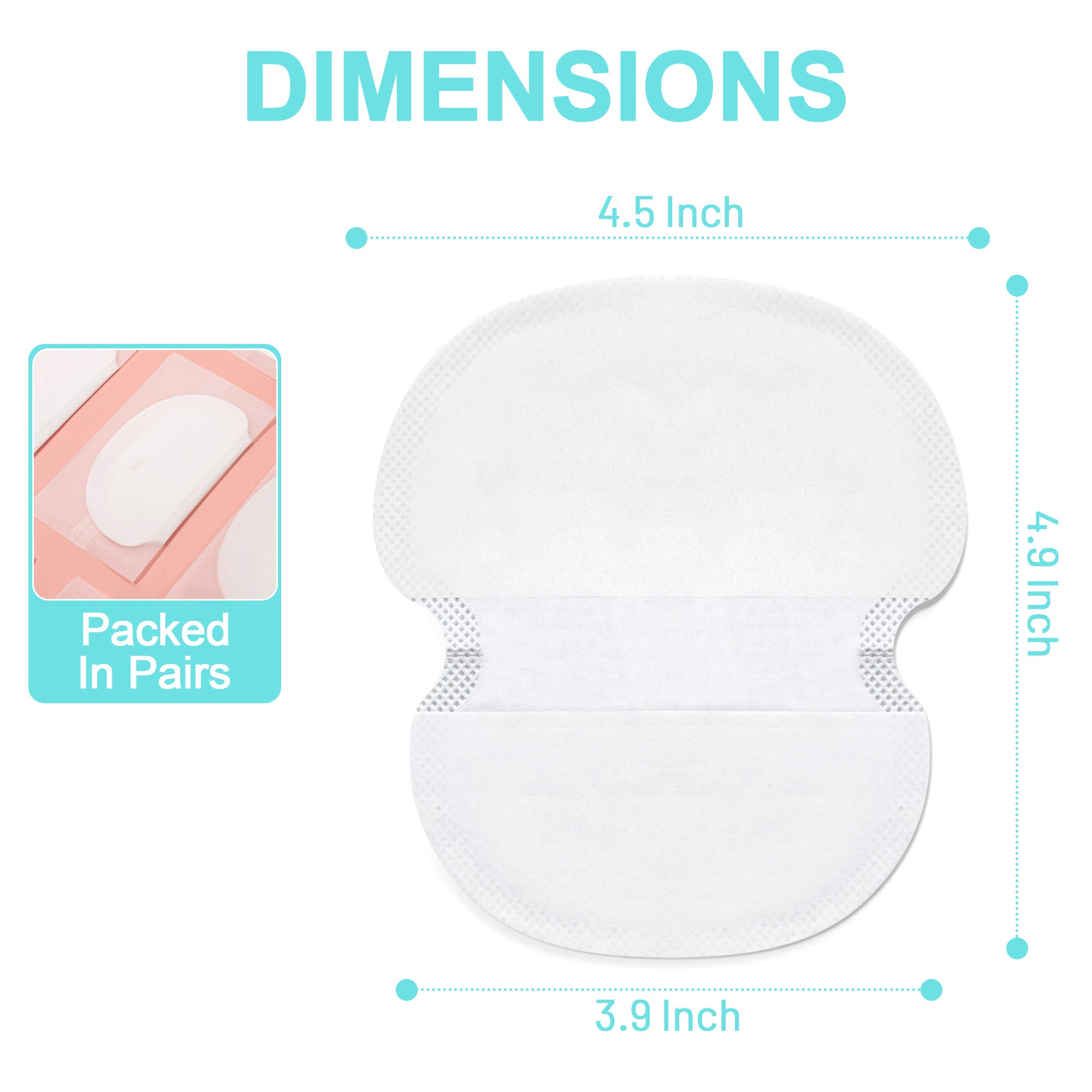 Underarm Sweat Pads,Aoeoun Armpit Sweat Pads for Women and Men [100 Packs],Premium Sweat Shield Fight Hyperhidrosis,Disposable Underarm Pads for Sweating Women,Comfortable Unflavored, Non Visible