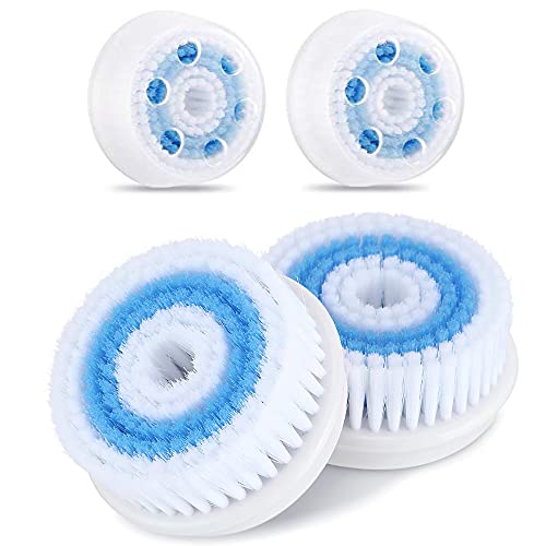 4 Pack Compatible Replacement Facial Cleansing Brush Heads