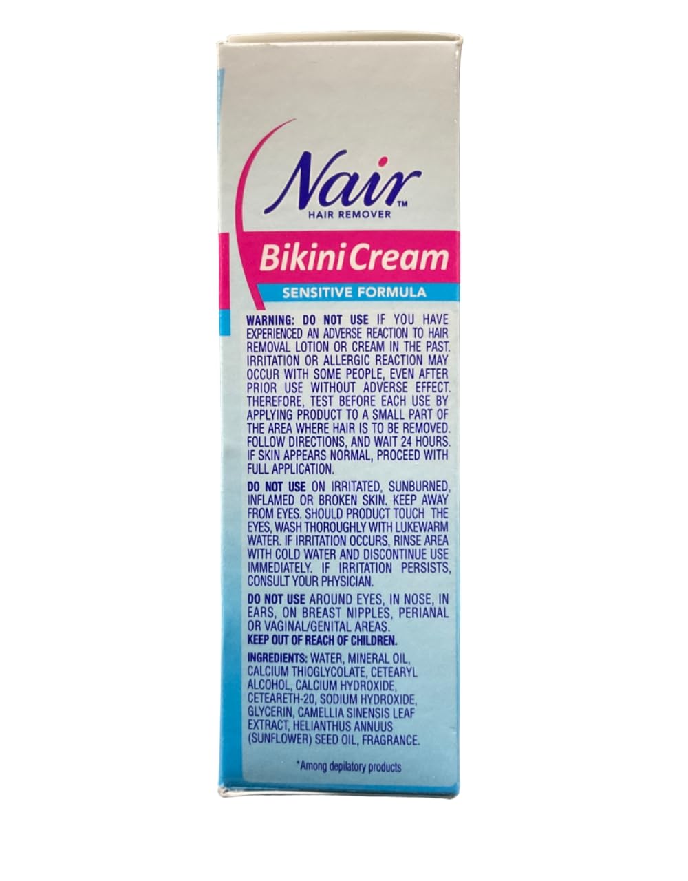 Sensitive Formula Bikini Cream with Green Tea Hair Remover by Nair