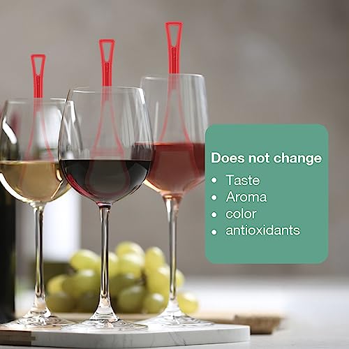 8-Packs Wine Wand Filter, Wands Wine Purifier Sticks, Remove Wine Sulfites and Histamines, Reduces Headaches Nausea & Wine Allergies, Purify Wines Without Changing the Natural Taste & Pure