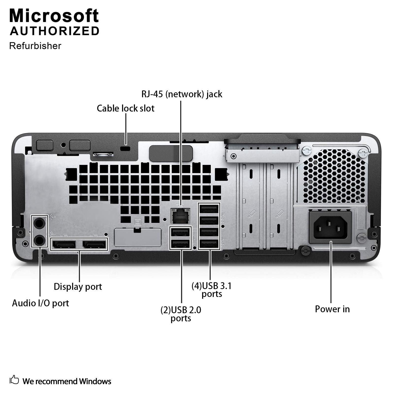 HP ProDesk 600 G3 Small Form Factor PC, Intel Core Quad i5 6500 up to 3.6 GHz, 16GB DDR4, 1TB SSD, WiFi, BT 4.0, VGA, DP, Win 10 Pro 64-Multi-Language Support English/Spanish/French(Renewed)