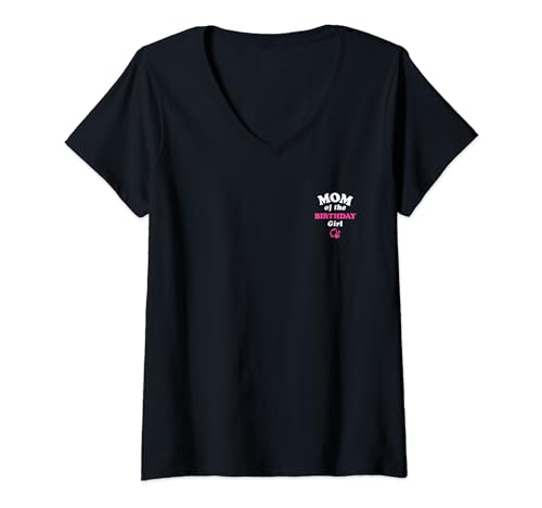 Barbie - Mom Of The Birthday Girl V-Neck T-Shirt