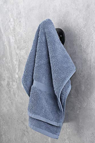 IMQOQ Industrial Style Robe Towel Hook Wall Mounted Metal Iron Pipe Coat Hanger Hat Holder Bag Rack for Bathroom Bedroom Kitchen, Rust Free, Black