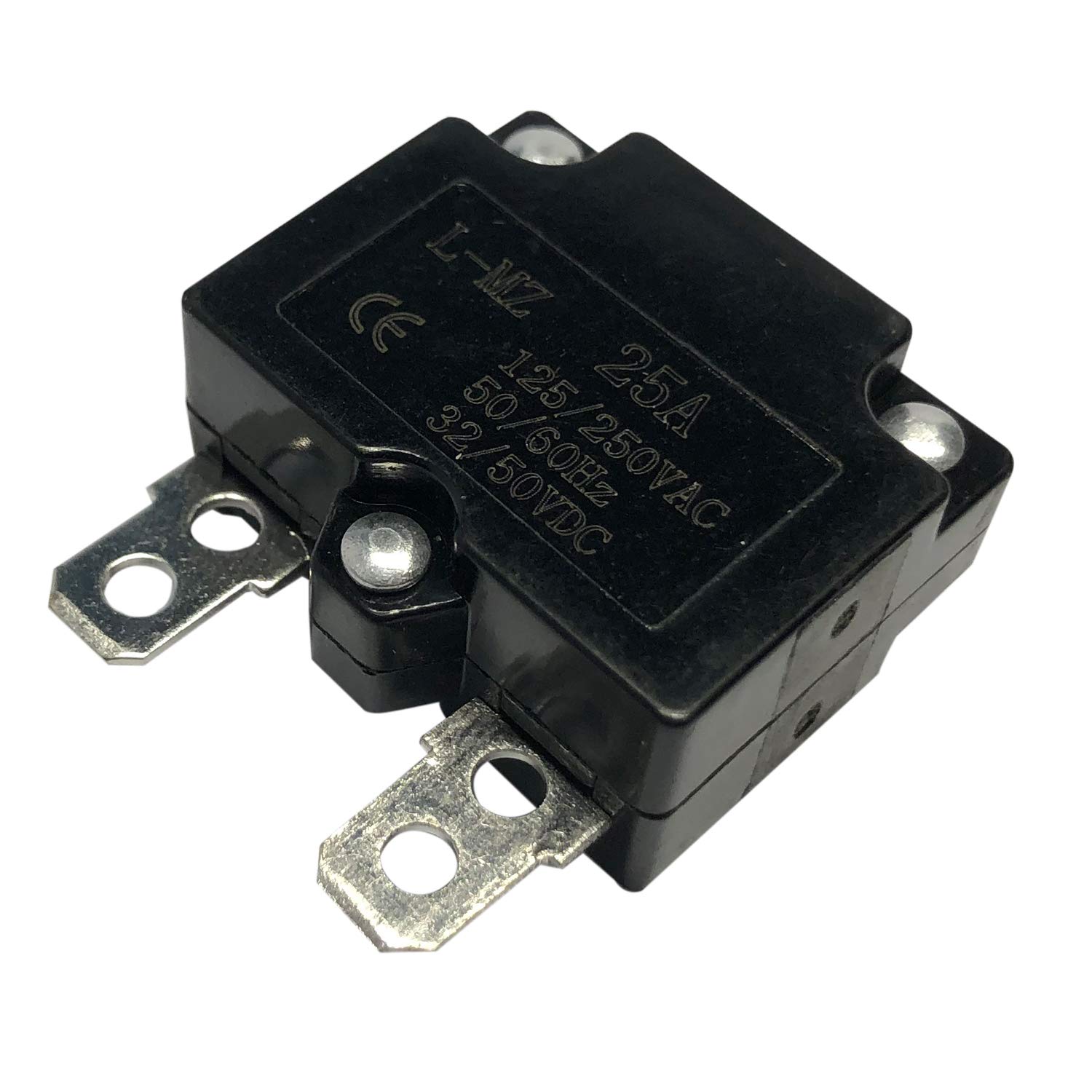 2Pcs 25A 125/250Vac 50Vdc Thermal Switch Circuit Breaker Current Overload Protector with Automatic Reset 17 Amp Relay Fuse Protection Kids Ride-On Toys Car Accessories