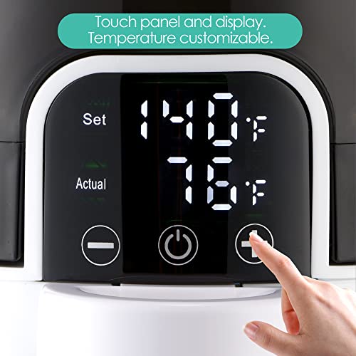 Bellababy Bottle Warmer,Warm Water Dispenser for Making Formula Bottle Instantly,Customized Temperature Setting,Large Capacity