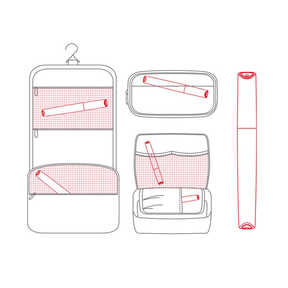 Travel Toothbrush Case Plastic Container Box Breathable Design with Air Hole More Toothbrush Tube for Home Daily Office Business Use (Light Blue)