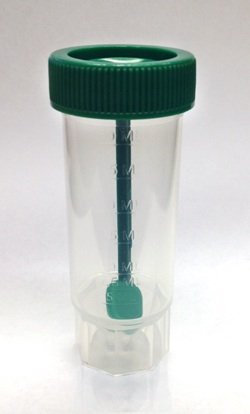 Centrifuge Tubes - 30mL, Green Caps, Flat-Bottom (with Spoon), Sterile, 24 pcs