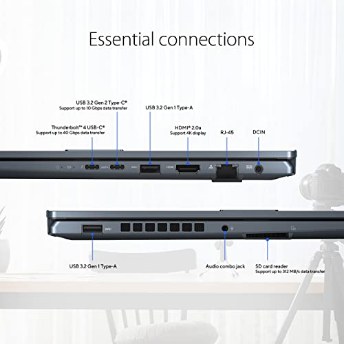 ASUS VivoBook Pro 15 Laptop, 15.6” FHD Display, Intel Core i7-12650H CPU, NVIDIA GeForce RTX 3050 GPU, 16GB RAM, 512GB SSD, Windows 11 Home, Quiet Blue, K6502ZC-DB74