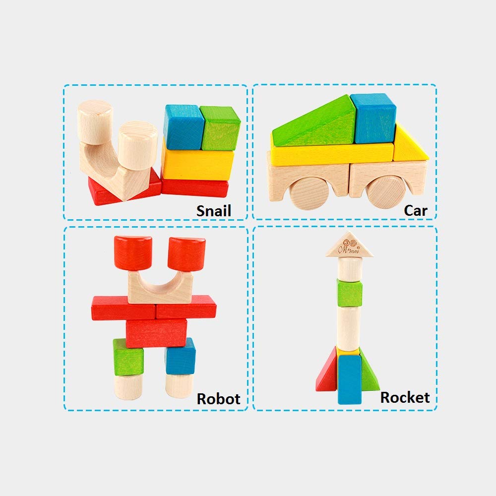 BESTING Balancing Stacking Blocks with Different Shape and Color Parent-Child Children's Educational Balance Wooden Stacking Interlock Decompression Preschool Toys Balancing Games (HJ003)