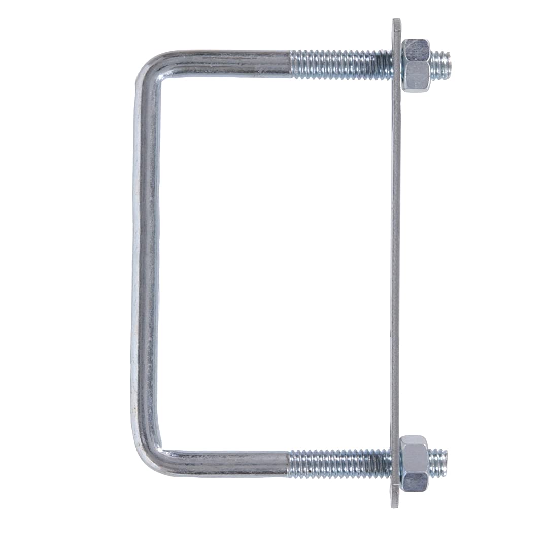 Hardware Essentials 320898 Square U-Bolt-3/8X3Lx4W, Zinc