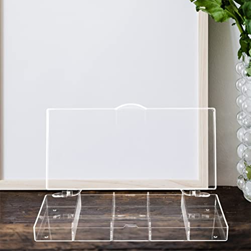 ARTIBETTER Jewelry Organizer 5pcs Clear Plastic Jewelry Box Organizer 5-compartment Parts Storage Boxes Plastic Beads Storage Containers Empty Case Organizer for Small Items Earring Organizer
