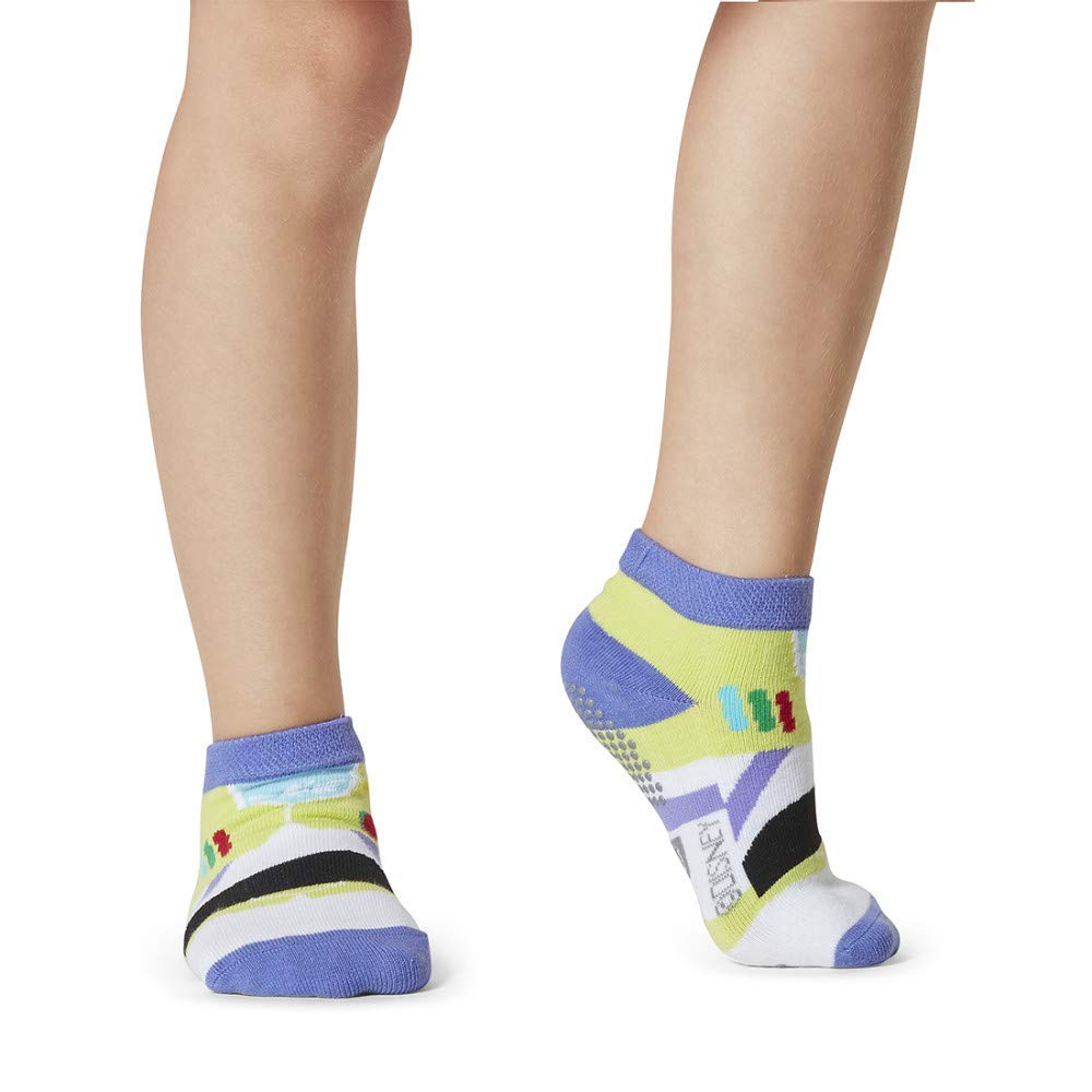 TAVI NOIR Tiny Soles Disney Character Pattern Toddler Low Rise No-Slip Grip Socks Packs, Toy Story, S - 2-4 y/o