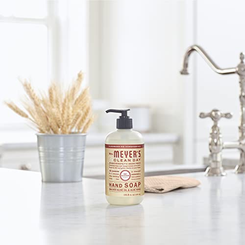 MRS. MEYER'S CLEAN DAY Hand Soap, Made with Essential Oils, Biodegradable Formula, Oat Blossom, 12.5 fl. oz - Pack of 3