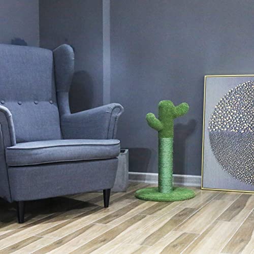 PetnPurr Cactus Cat Scratcher β Protect Your Furniture with Our Natural Sisal Cat Scratching Post with Teaser Ball Cat Toy