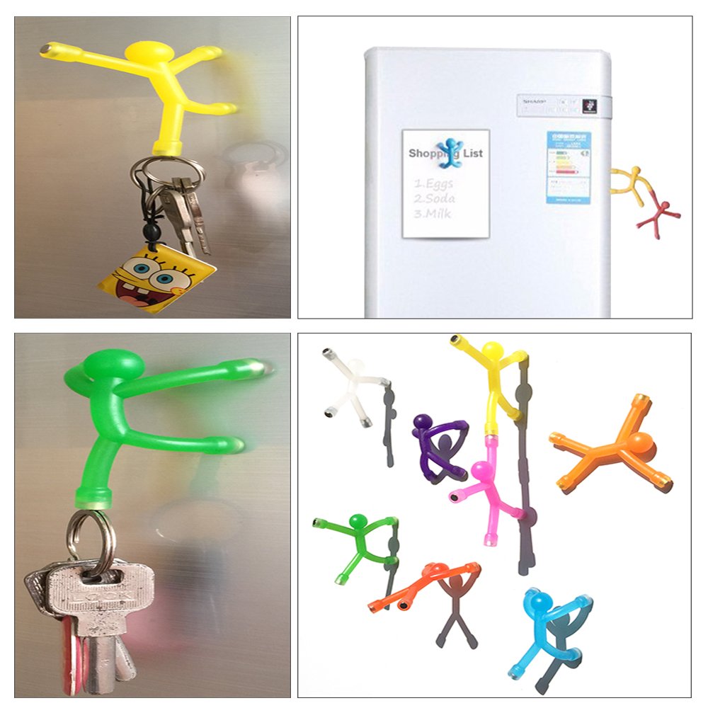 8PCS Novelty Man Fridge Magnets, Toosunny Cute Rubber Magnet Men Refrigerator Magnets Magnetic Toy for Adults Office Fun Decorative Decoration