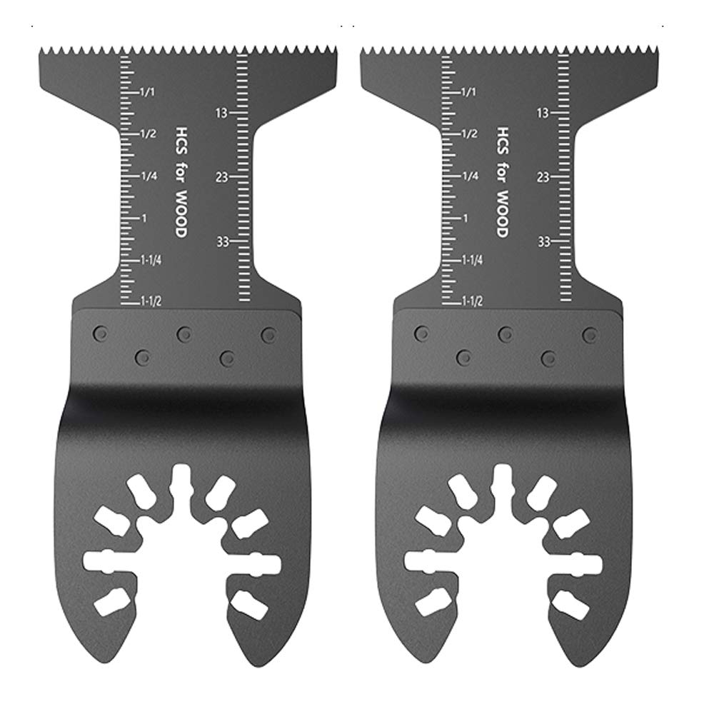 50Pack Oscillating Saw Blades, Wood and Bi Metal Cutting Quick Release Premium Multitool Blades Kit Fit Fein Multimaster Porter Cable Black & Decker Bosch Dremel Craftsman Ridgid Ryobi Makit