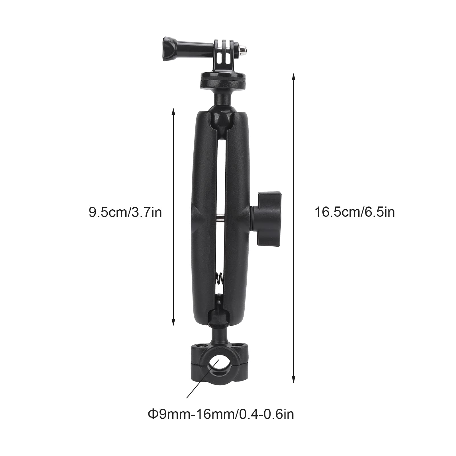 360° Motorcycle Handlebar Bracket, Motorcycle Camera Motorcycle Handlebar Mount Action Camera for Mobile Phones for Sports Cameras