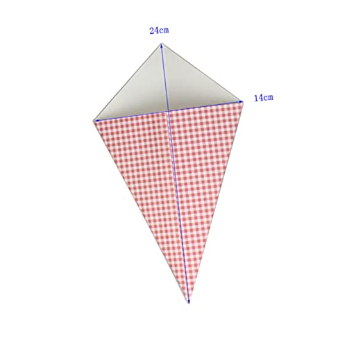 BESTOYARD 50pcs Popcorn Boxes Food Containers Snack Container Dessert Trays Popcorn Cone Boxes Open- Popcorn Box Food Cones Bag Popcorn Treat Box Paper Popcorn Boxes Party Popcorn Boxes Cup