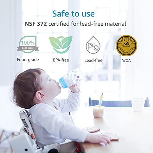 AQUA CREST DW80/90 Under Sink Water Filter, Replacement for Aqua-Pure AP-DW80/90, AP-DWS1000, Kohler K-201-NA, Kohler K-202-NA (Pack of 2), Model No. WF60-80/90