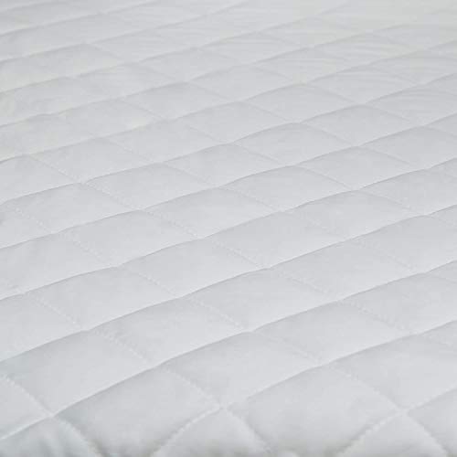 Beautyrest Kids Fitted Crib Mattress Pad | Waterproof | 52β x 28β | Machine Washable, White
