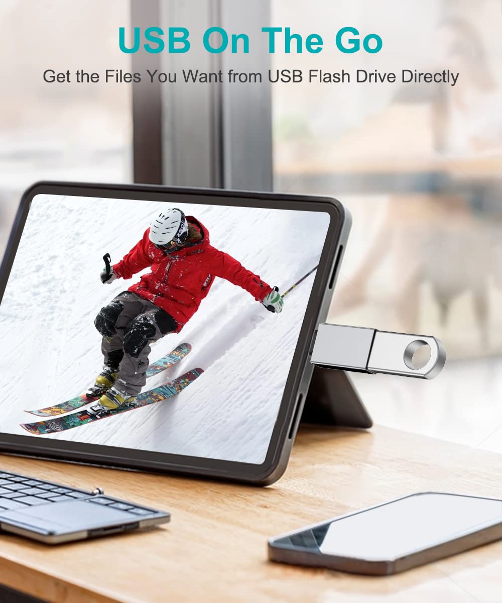 7 in 1 USB C HUB+AorZ USB C to USB Adapter(2Pack)