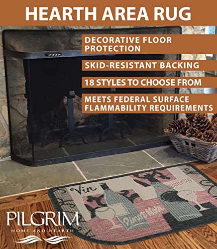 Pilgrim Home and Hearth, 36 x 23, Mixed 19621 Pinot Noir Fireplace Rug