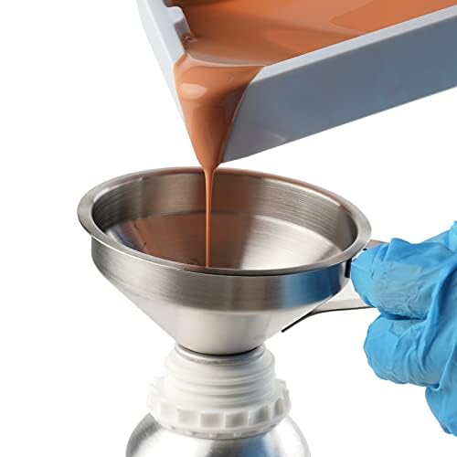 3D Printer Stainless Steel Funnel,Resin Liquid Filter Cup for SLA/DLP/LCD UV Resin,Double-Strainer Filter for 3D Printing Liquid/Industrial/Kitchen