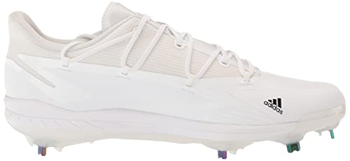adidas Men's Adizero Afterburner 8 Baseball Shoe, White/Core Black/White, 9.5