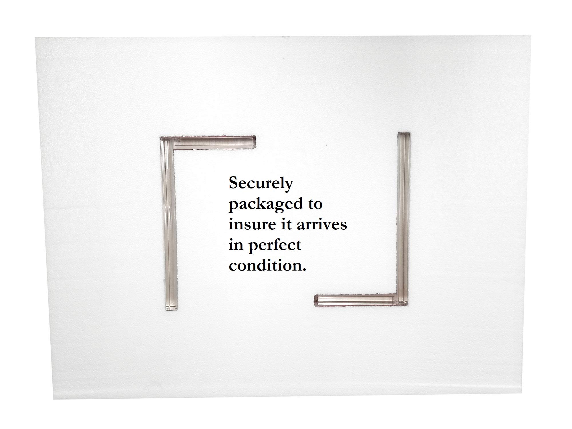 888 Display Single Pack Elegant Plexiglass Shield Guard Finished Corner Edge Design - Elegance with Protection for Reception Desk Checkout Counter Nail Salon Services Office Setting