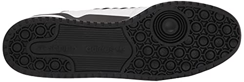 adidas Men's Forum Mid Sneaker, White/Black/White, 9