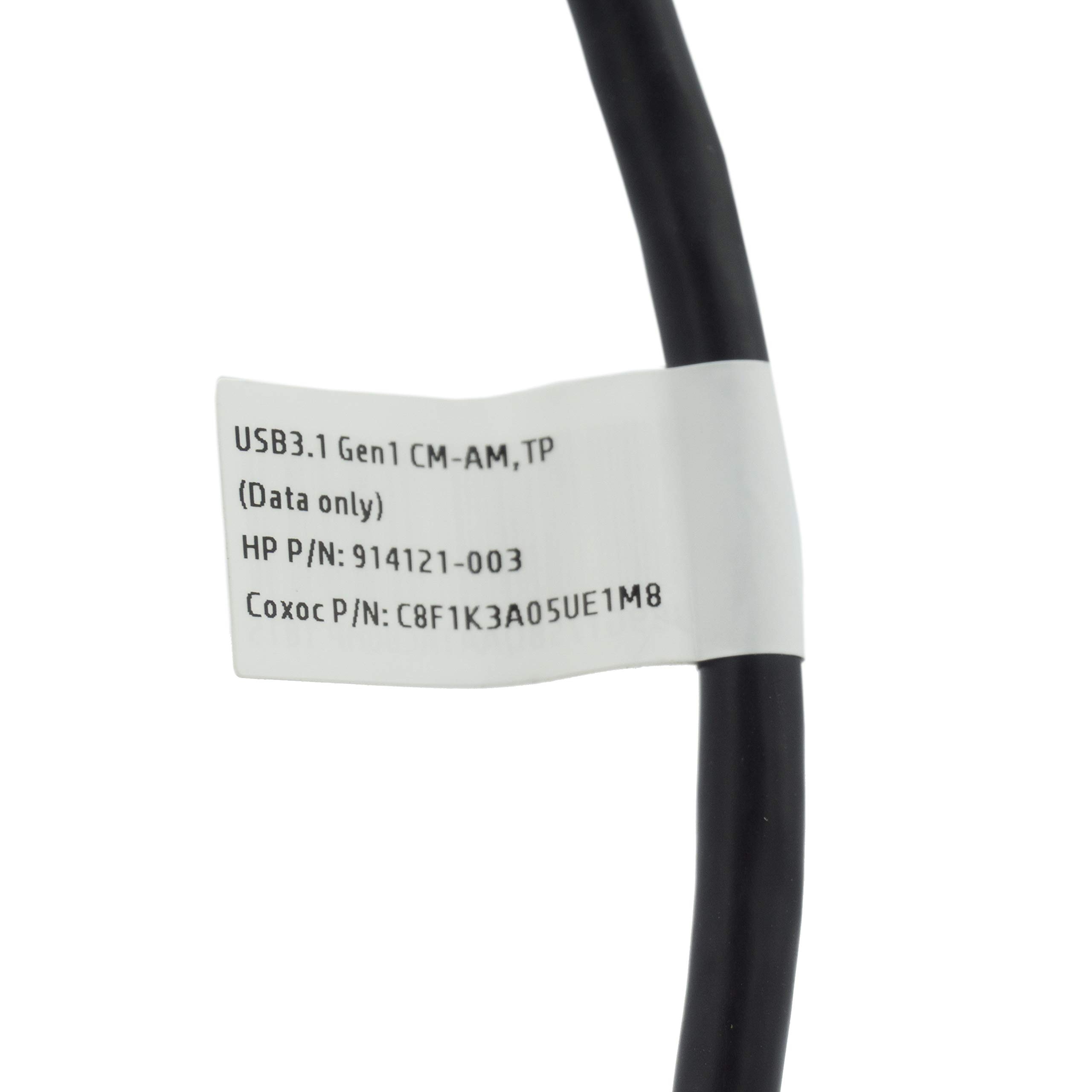 Pack of Two (X2) USB 3.1 Type C Male to Type B Male Cables (6 feet) for HP Part Number: 914121-003