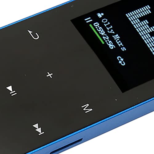 8G MP3 Player with Bluetooth, Noise Reduction Lossless Portable Mp4 Mp3 Player with Translation Dictionary, Electric Books, for Kids (Blue)
