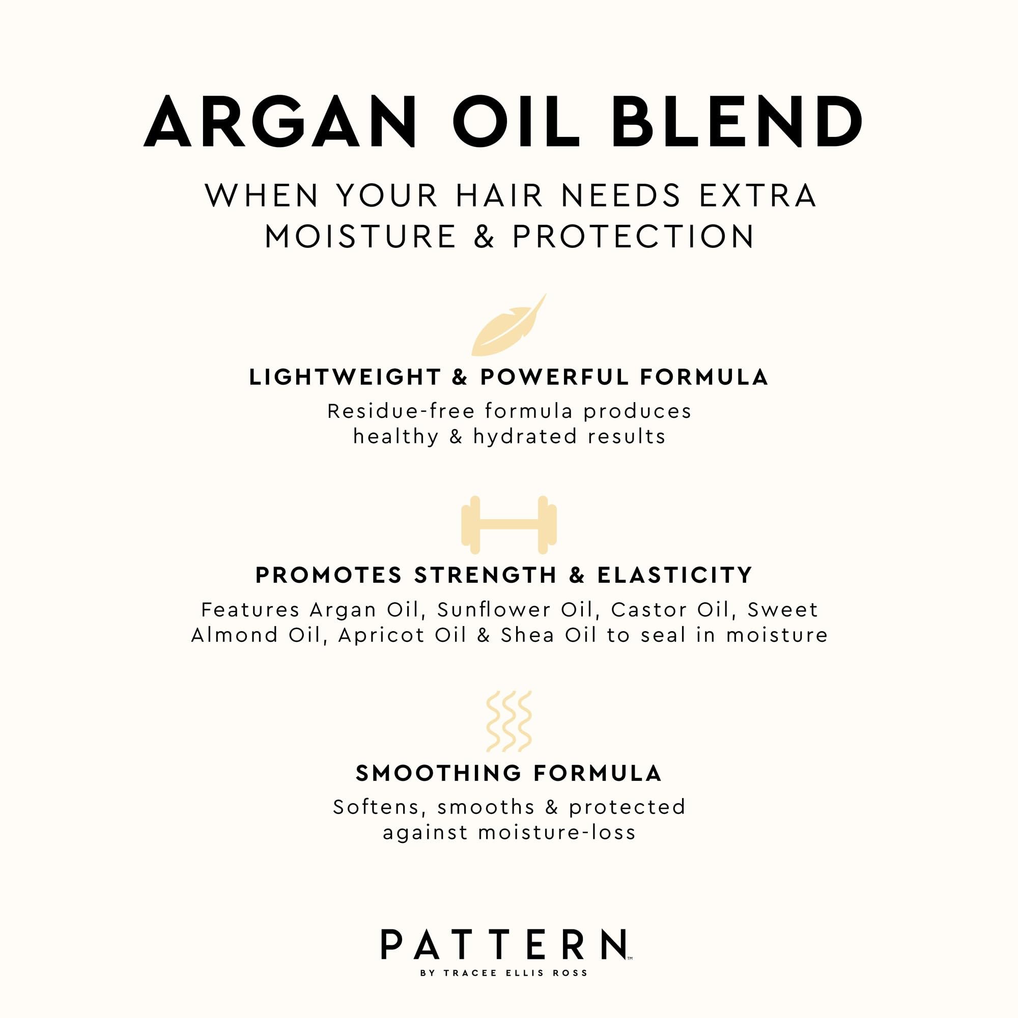 PATTERN Beauty by Tracee Ellis Ross Argan Oil Hair Serum, 3.9 Fl Oz, Rich Moisture and Shine Boost for Curlies, Coilies and Tight-Textured Hair, 3a-4c