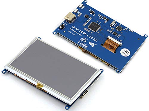 5inch HDMI LCD Resistive Touch Screen LCD, 800x480 Supports Raspberry Pi 4B/3B+/3B/2B/B+/A+/Zero/Zero W,Windows 10/8.1/8/7, BB Black, as Well as General Desktop Computers