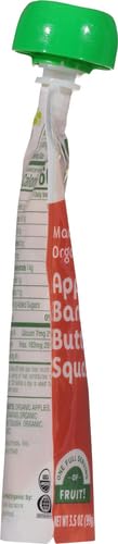 Sprout Organic Baby Food Pouches Stage 2, Organic Veggie and Fruit, Apple Banana Butternut Squash, 3.5 Ounce