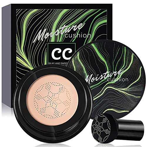 firstfly Mushroom Air Cushion CC Cream Moisturizing Concealer Makeup Base Primer Liquid Foundation