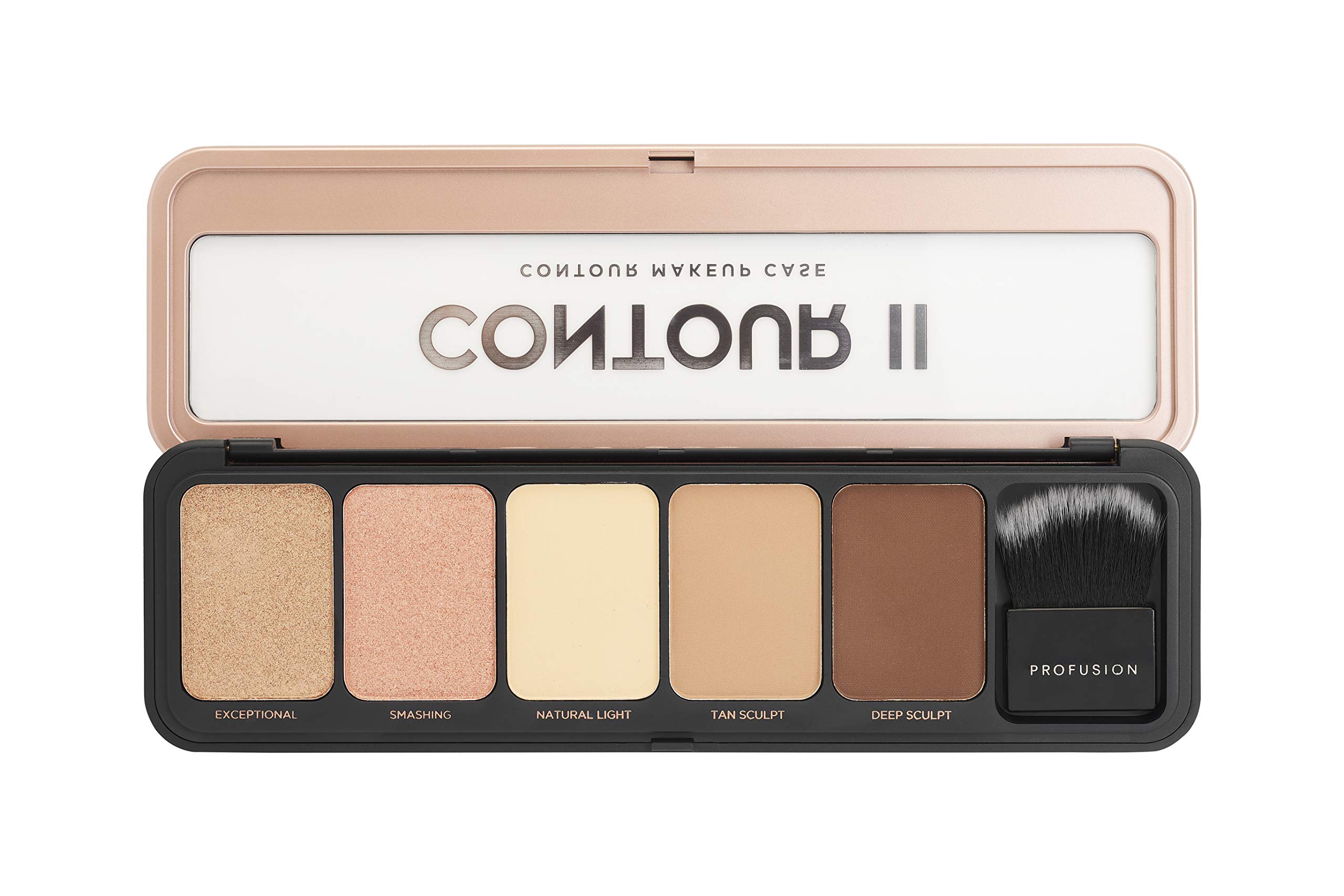 Profusion Cosmetics Pro Makeup Case Contour II Palette - Medium Dark