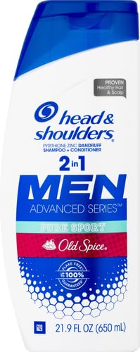 Head & Shoulders Old Spice Pure Sport Dandruff 2 in 1 Shampoo and Conditioner, 21.9 fl oz