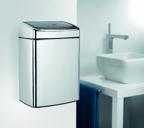Brabantia Rectangular Touch Bin, 10 L - Brilliant Steel