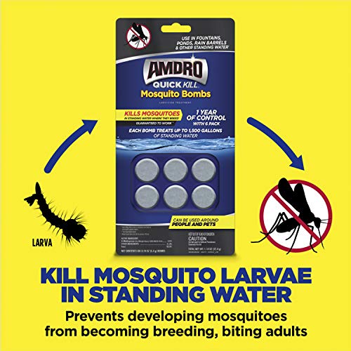 Amdro 100530552 Quick Kill Mosquito Bombs Shade Fabric with 90% UV Protection (6'x15'), Rainforest