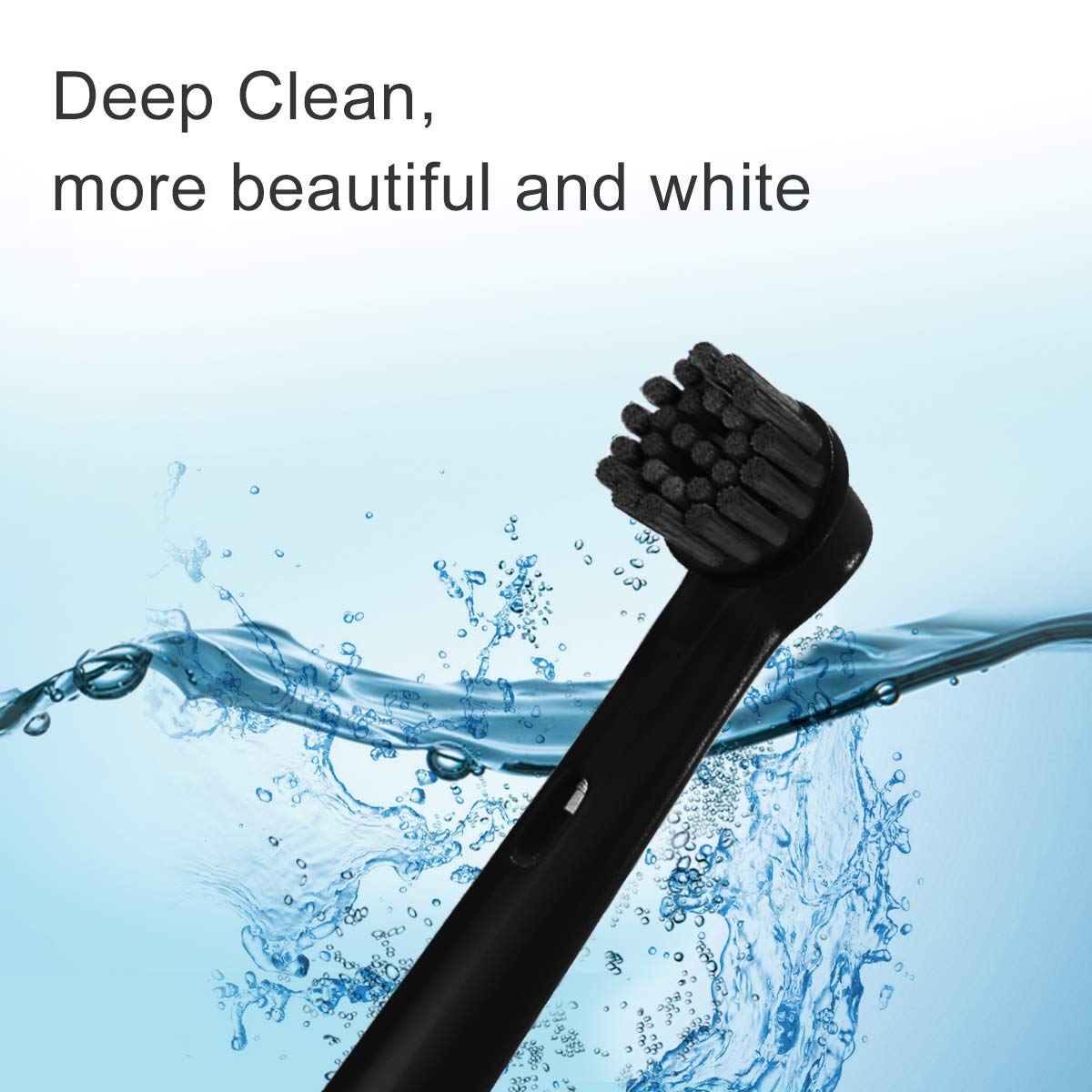 VINFANY 16PCS Black Toothbrush Head for Oral B,Replacement Toothbrush Heads Compatible for Braun Electric Rechargeable Toothbrush, for Vitality 3D All 16Pack